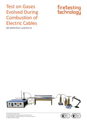 Brochure download page - Fire Testing Technology